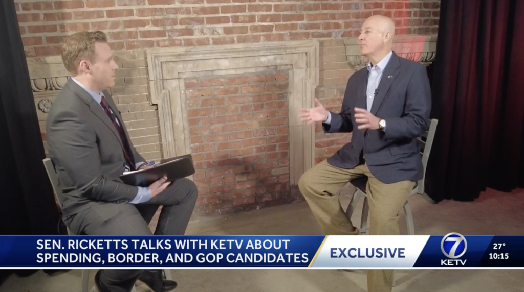 ICYMI: KETV Exclusive Recapping Ricketts’ First Year in the U.S. Senate ...