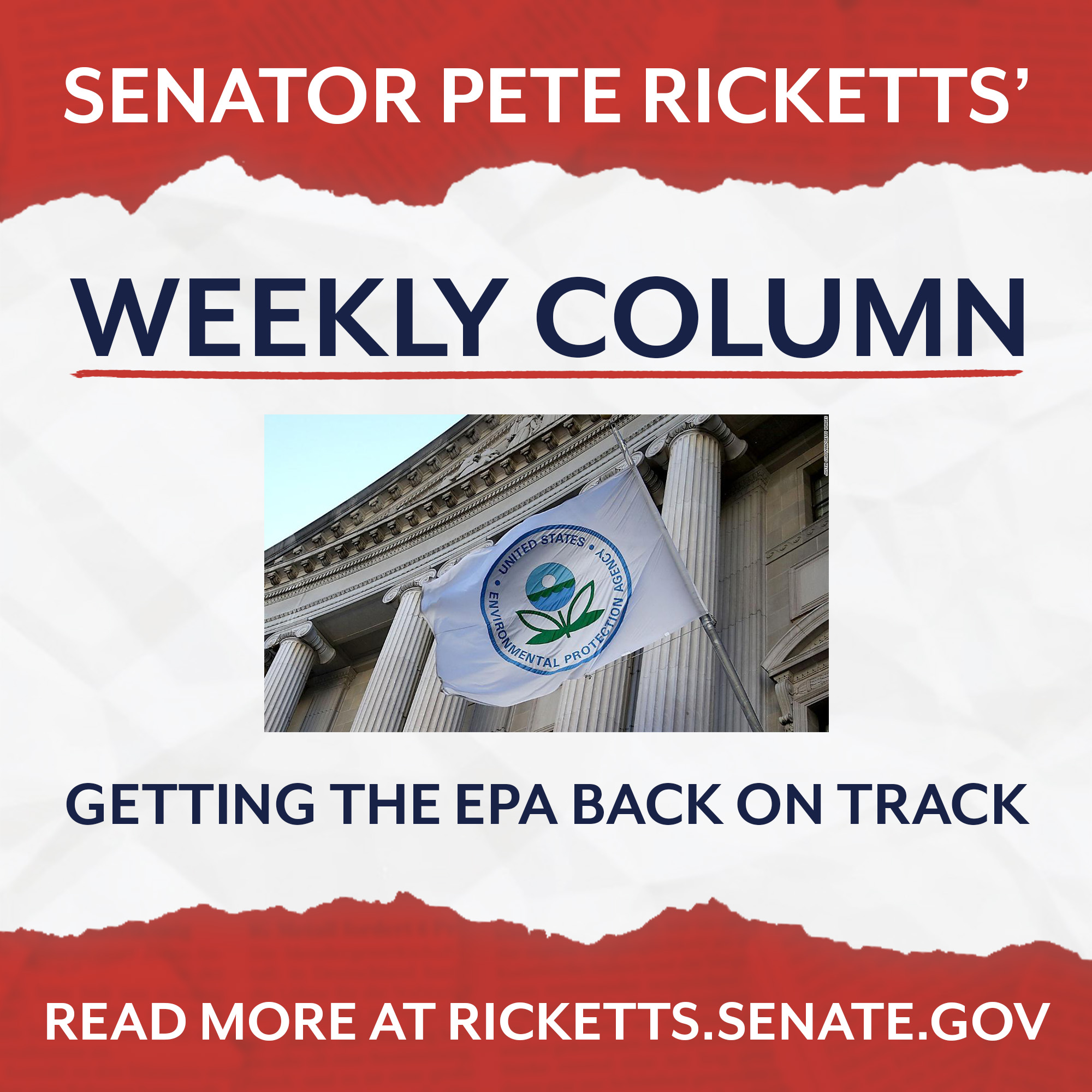 Senator Ricketts’ Weekly Column: Getting the EPA Back on Track ...